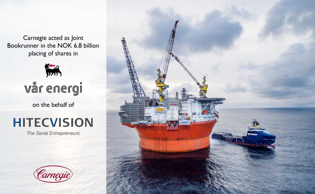 Vår Energi on behalf of HitecVision - Carnegie Norway